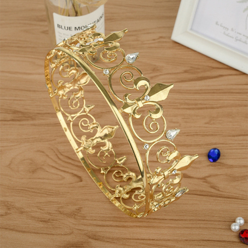 King Crown for Men" - Vintage Royal Prince Crown, Gold Costume ...