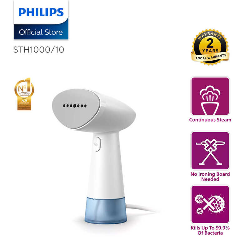 PHILIPS Handheld Compact And Lightweight Garment Iron Steamer Sth1000 ...
