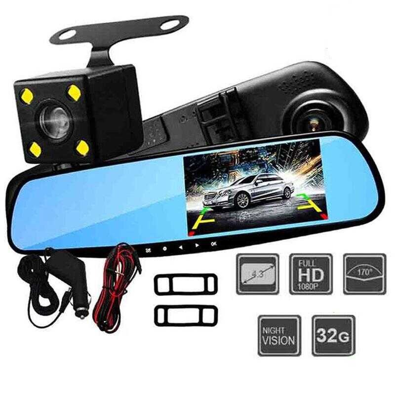 A70 Dual Dashcam Vehicle Blackbox 4.3 HD Car DVR Lens Lyy | Shopee ...