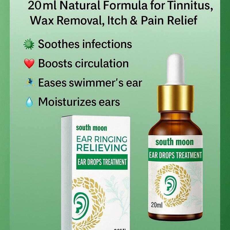 Ear Ringing Relief Drops – 20Ml Natural Formula For Tinnitus, Wax ...