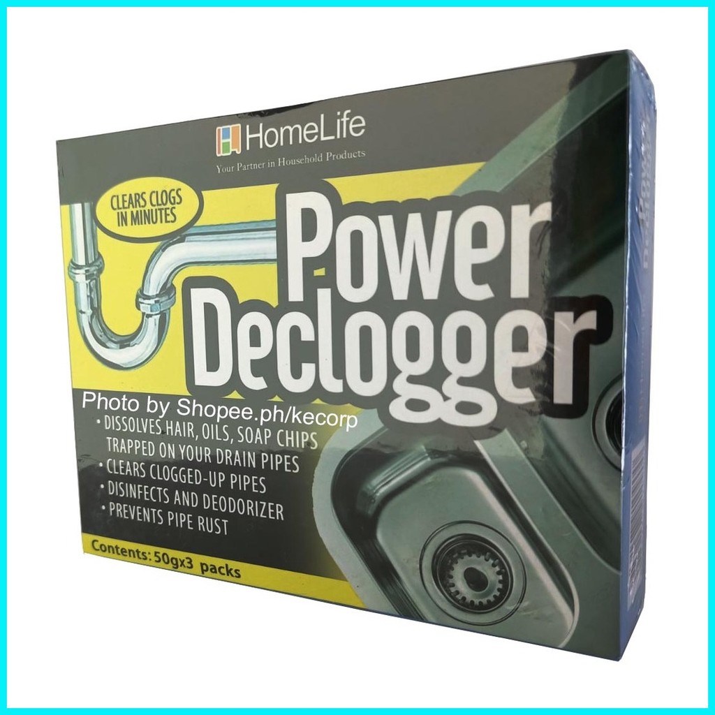Power Declogger 150g ( 50g x 3 packs) by Homelife KECORP_S1 | Shopee ...