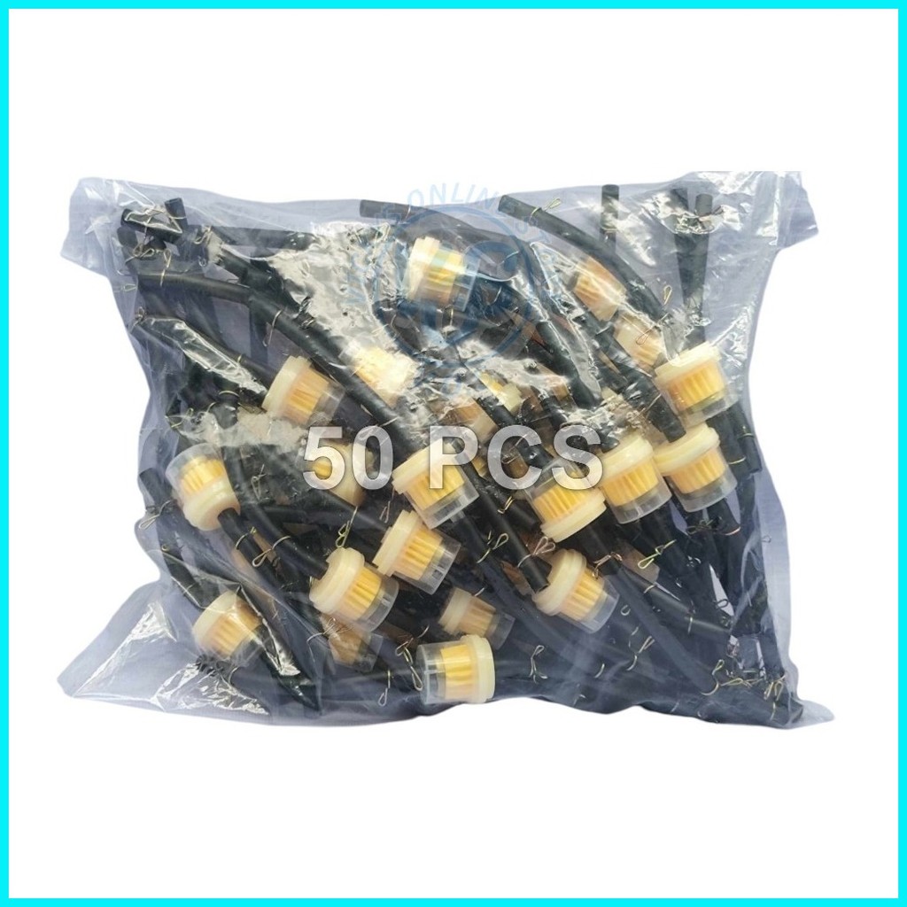 50PCS MOTORCYCLE FUEL FILTER PETROL PIPE WITH DOUBLE HOSE UNIVERSAL ...