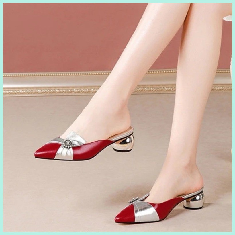 Adk shoes BIBOO super aesthetic 3 cm round heels | Shopee Philippines