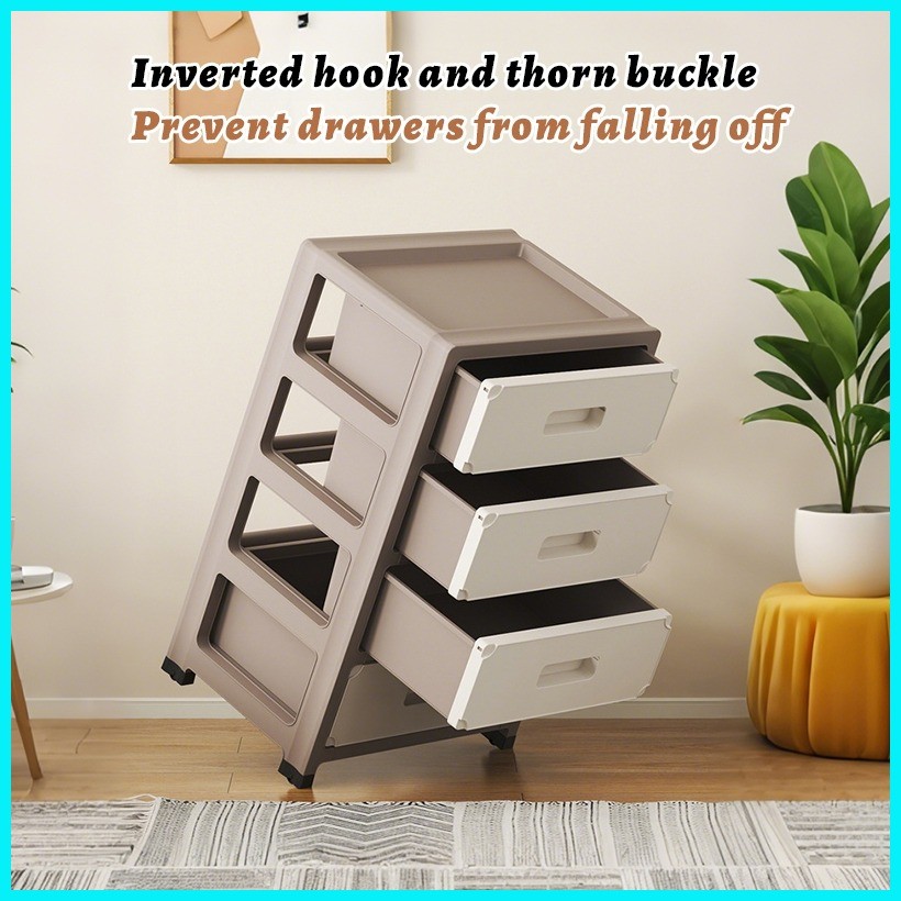 3-6layer Thickened storage cabinet drawer style Clothes Organizer ...