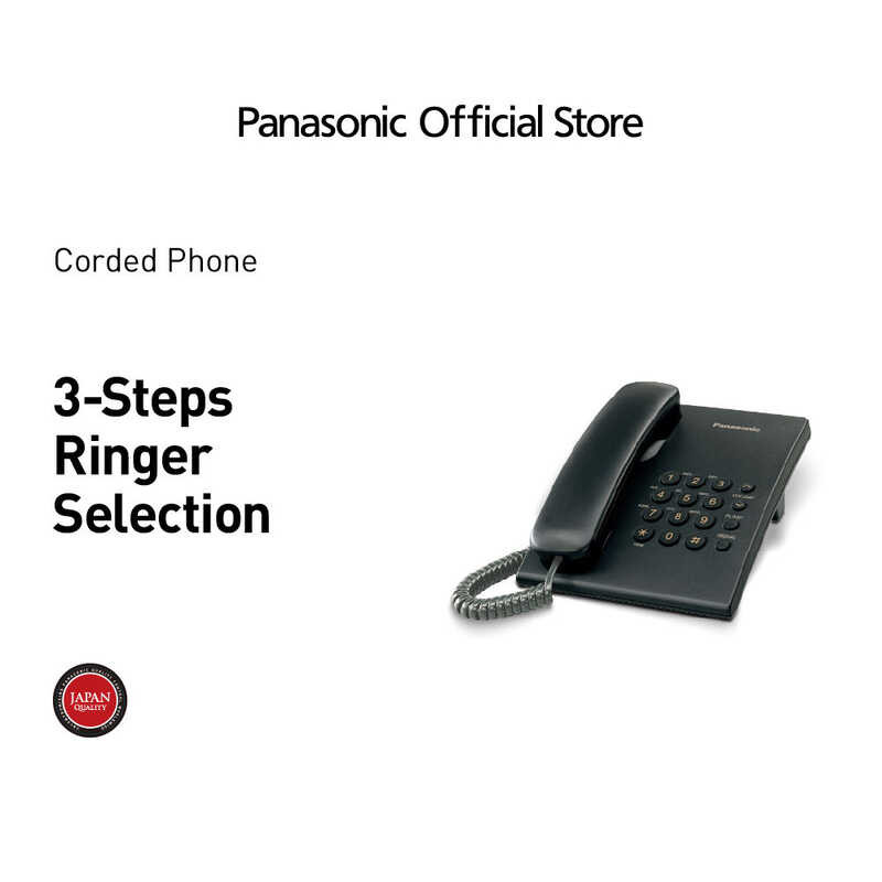 Panasonic Corded Telephone Kx-Ts500mx Black 79C 3F4 | Shopee Philippines