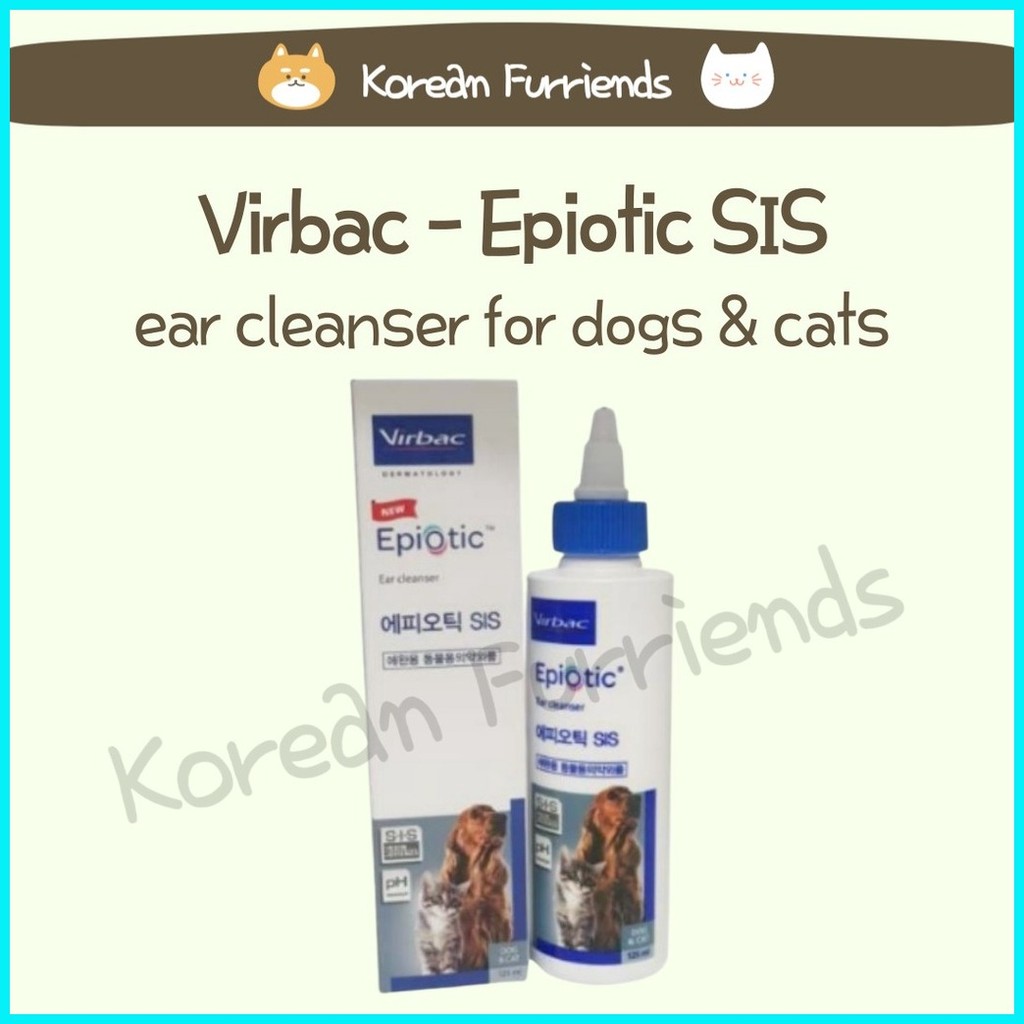 Virbac Epiotic Ear Cleanser NEWEST VERSION Dog Ear Cleaner Cat Ear ...