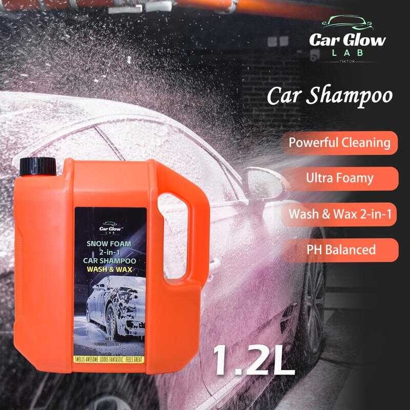 Asz-001 CGL Snow Foam Wash&Wax Car Shampoo - Ultra-Foamy, 1.2L ...