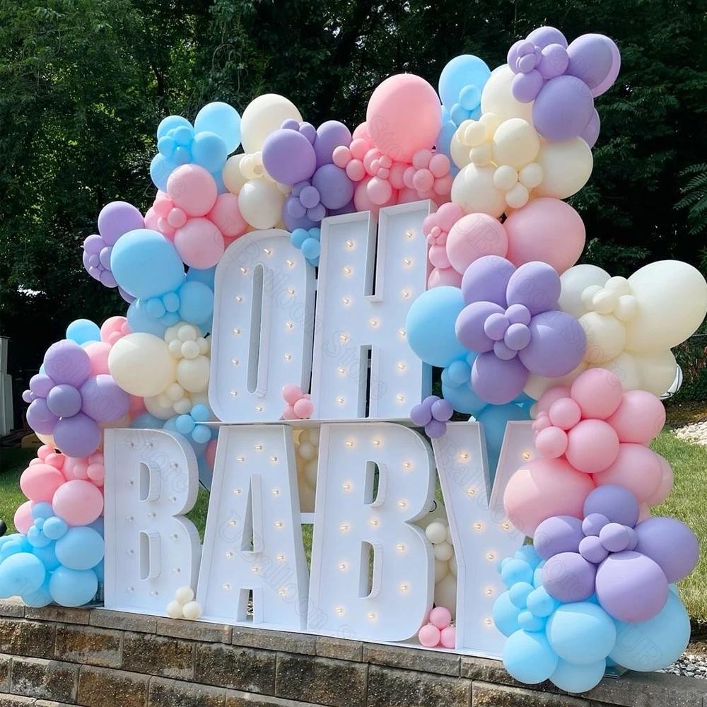 73cm Letters Balloons Frame Mosaic Large Letters A-Z Balloons Filling ...