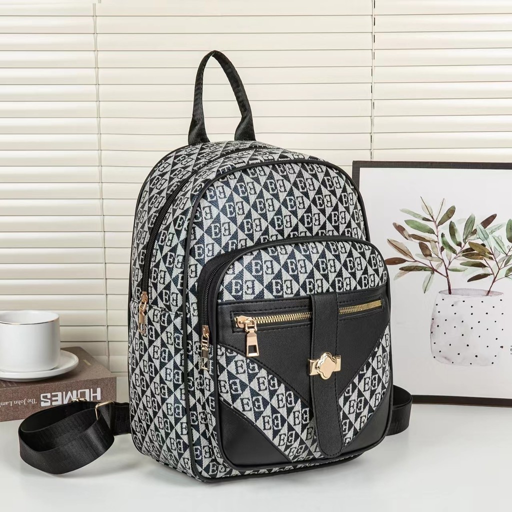 UISN #B8336 Korean Bagpack For Ladies School Bag Watperoof Leather 3 ...