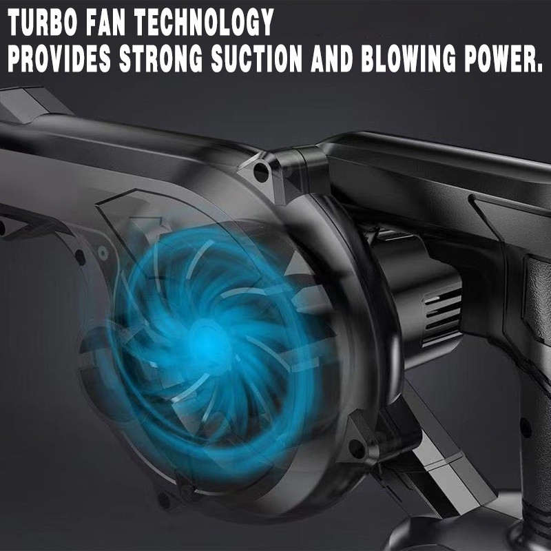 Cordless 1200W Air Blower Vacuum Cleaners Blowing Suction 2 in 1 ...