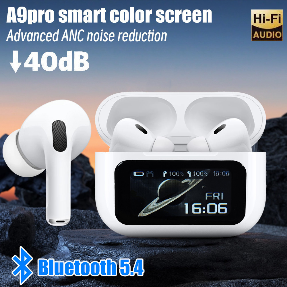 ANC TWS Bluetooth Earphones - V5.4 Wireless Headphone - A9pro Color ...