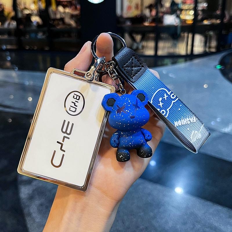 Silver-rimmed Car Remote Key Case Key Cover for BYD Seal, Tang DM Han ...