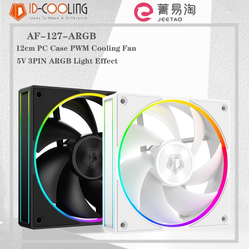 ID-COOLING AF-127-ARGB 12cm PC Case PWM Cooling Fan 5V 3PIN ARGB Light ...