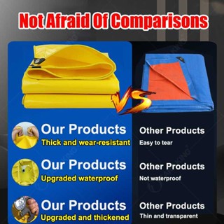 Waterproof Trapal Makapal Canopy Heavy Duty Outdoor Portable Tarpau PE ...