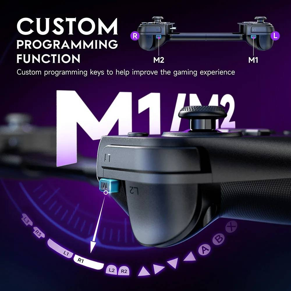 EasySMX M10 Type C Mobile Gamepad Controller for iPhone 15 Android Phone Xbox Game Pass Stem ...