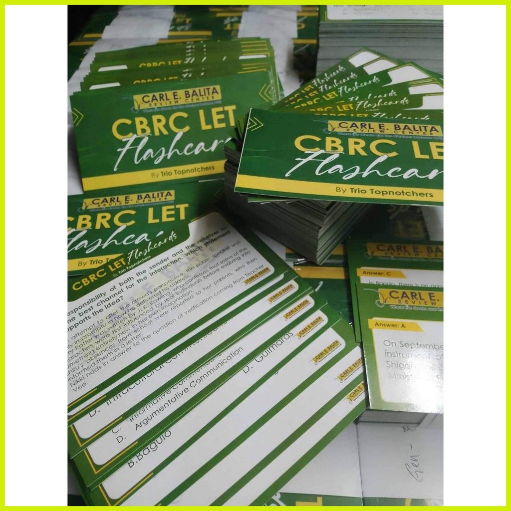 § ∇ CBRC LET FLASH CARDS for GENERAL EDUCATION Licensure Examination ...
