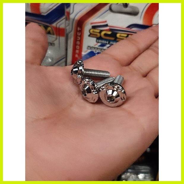 CNC GEAR TYPE PULLEY COVER BOLTS FOR HONDA CLICK V1/V2/AIRBLADE/BEAT Fi ...