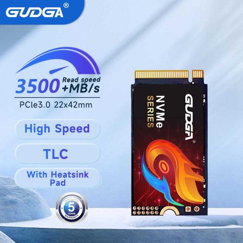 Nvme GUDGA M2 SSD 128Gb 256Gb 512Gb 1Tb NAND Flash TLC Internal Hard Drive Pcie 3.0 2242 Para Sa ...