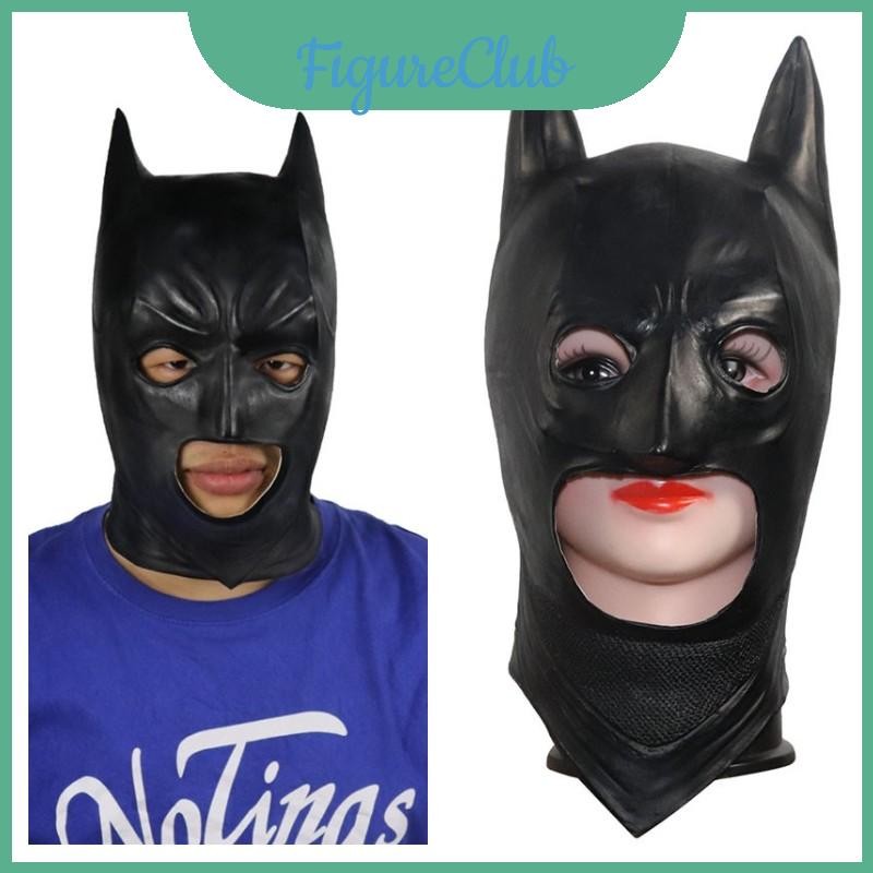 Deluxe Batsman Latex Mask High-quality Black Night Prince Headgear Dark ...