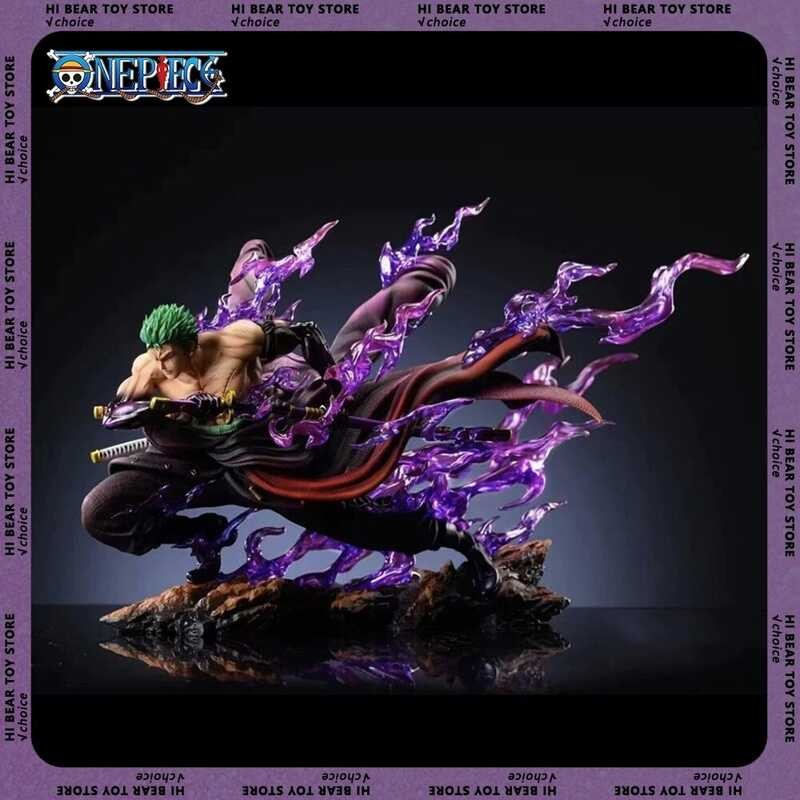 One 21Cm Piece Anime Figure Roronoa Zoro Pvc Gk Statue Figurine Model ...