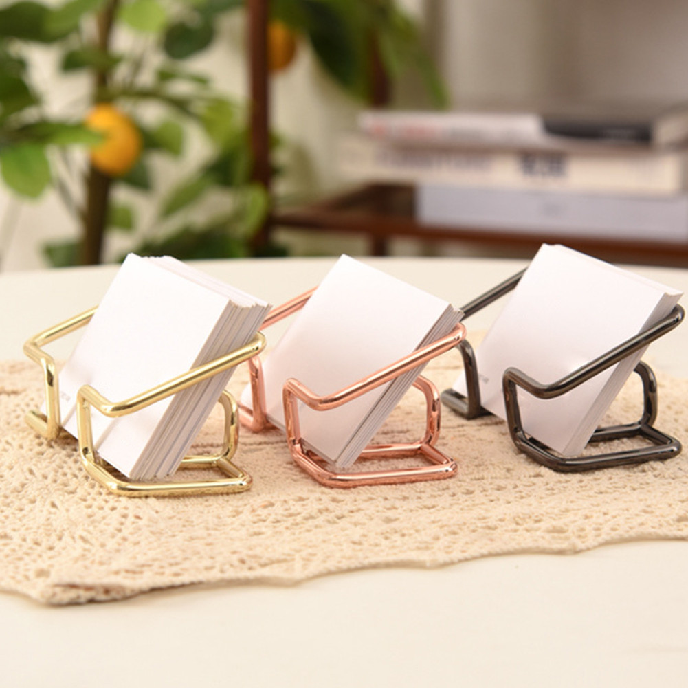 Creative Hollow Metal Business Card Holder Desktop Card Display Rack ...