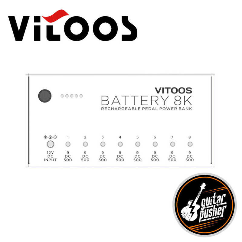 Vitoos Battery 8K 8-Output Fully Isolated Rechargeable Power Bank For Effects (9V) | Shopee ...