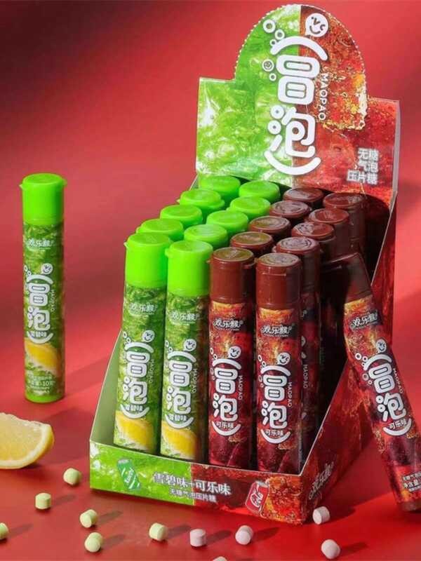 Sprite Cola Flavor, Lemon Soda Hard Sugar-Free Compressed Candy, 80s ...