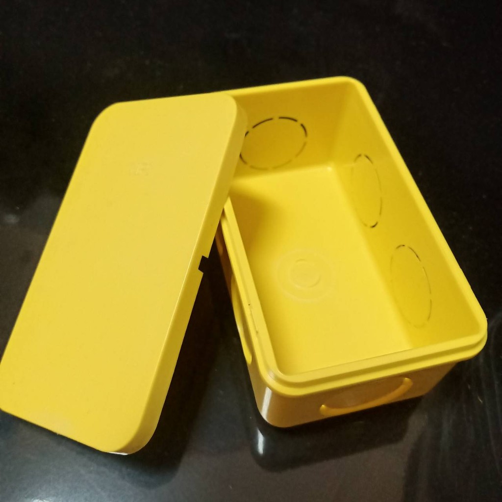 SCG Cable Management Box PVC Yellow 4x2 Junction | Shopee Philippines