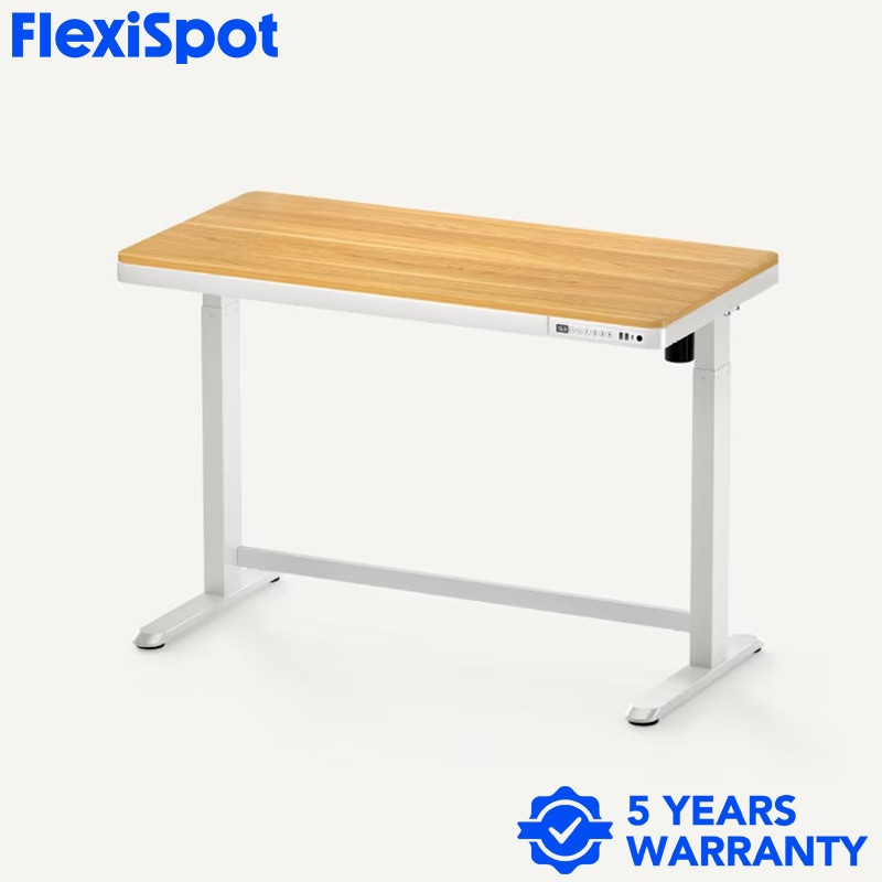 FlexiSpot Comhar EW8 All-in-One Standing Desk with 48" Wooden Tabletop and Spacious Drawer ...