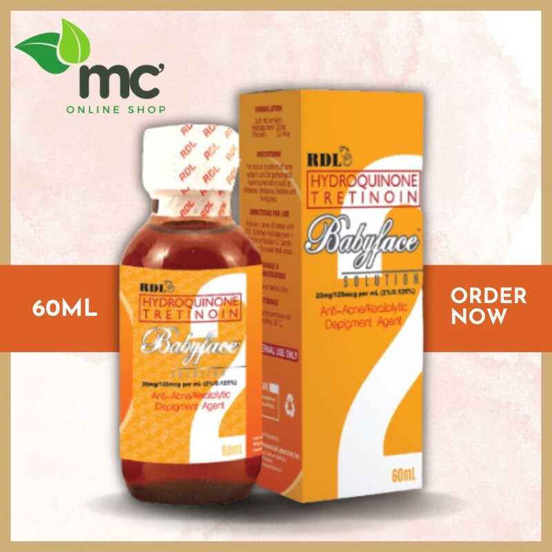 Rdl#2 Hydroquinone Tretinoin Babyface 60Ml 1Ae 4Ed | Shopee Philippines