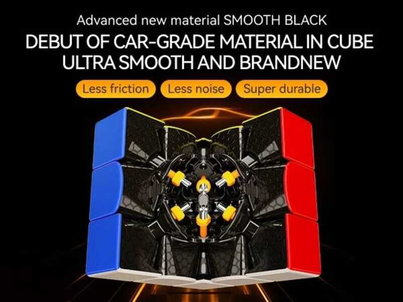 New Gan15 Black Maglev Stickerless Magnetic Speed Cube 3X3 Professional ...