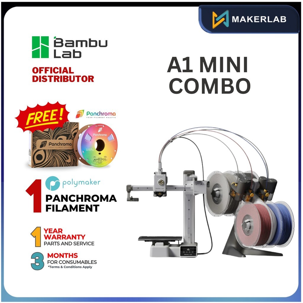 Bambu Lab A1 Mini and A1 Mini Combo 4-Color Printing with AMS lite ...