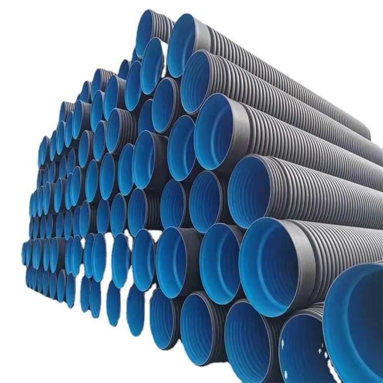 Double-Wall Corrugated HDPE Pipe Underground Sewage Pipe Rural ...