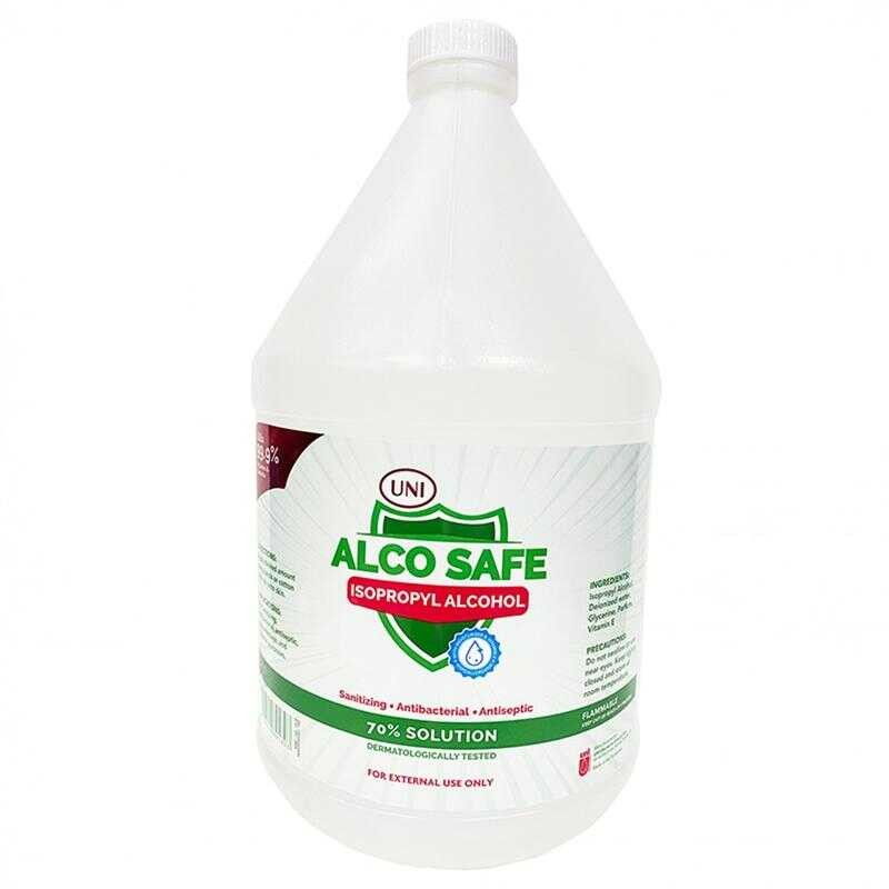 Uni Alco Safe 70% Alcohol Isopropyl 3.2 Liter | Shopee Philippines