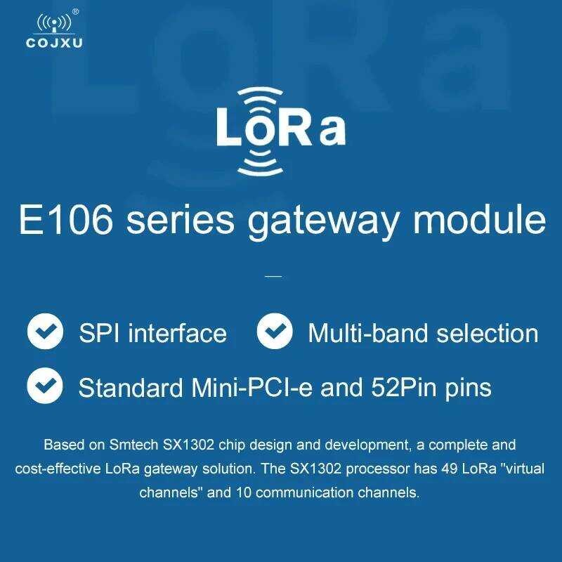 150 Lora Sx1302 868Mhzgateway RF Module 27Dbm Pci E SPI Interface Low Power Consumption Cojx ...