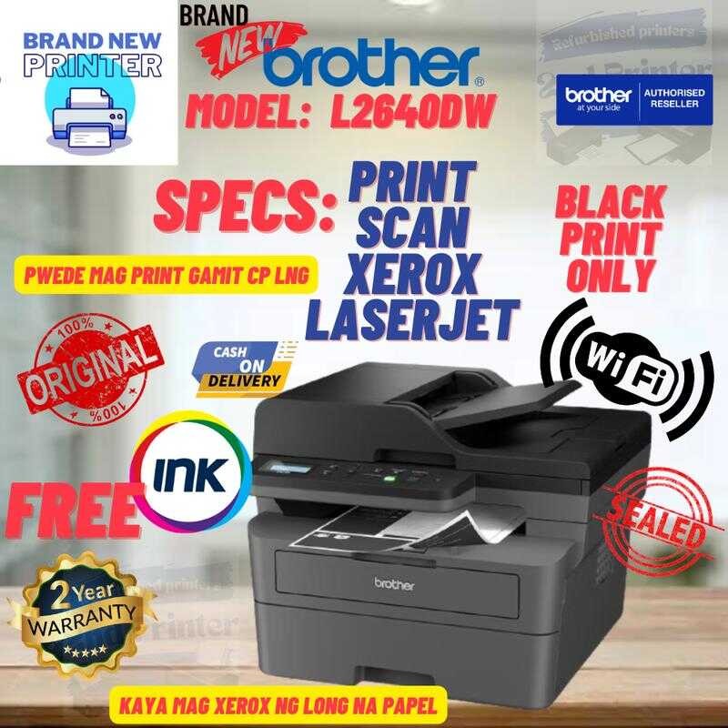 Brother Dcp-L2640dw LASERJET Printer PRINT SCAN XEROX L2640 With ADF ...