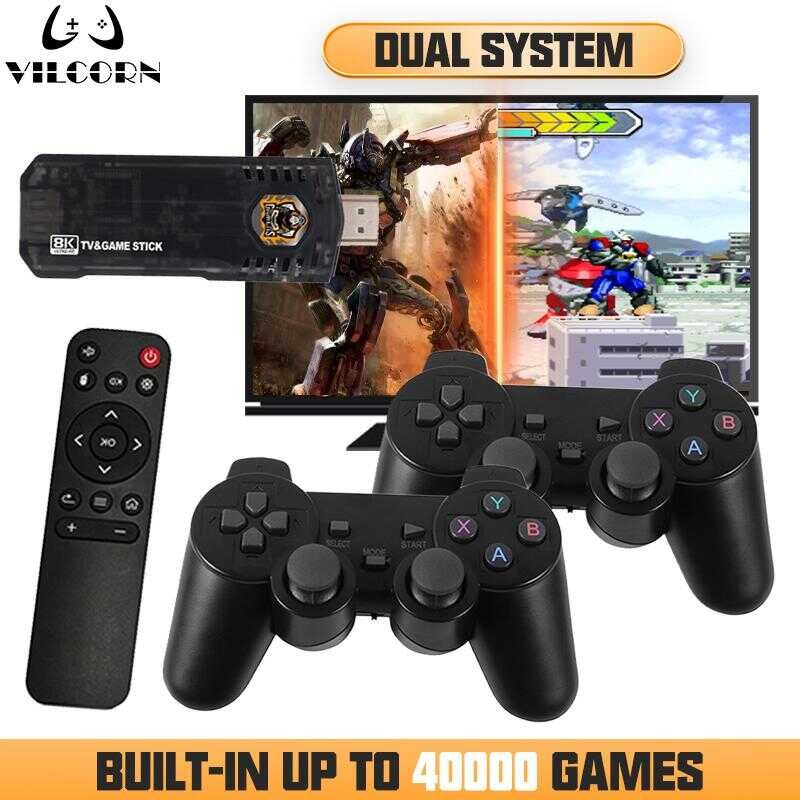 Pro X8 Arcade Game Stick Smart 4K TV Stick+Game Console Set Support 2 ...