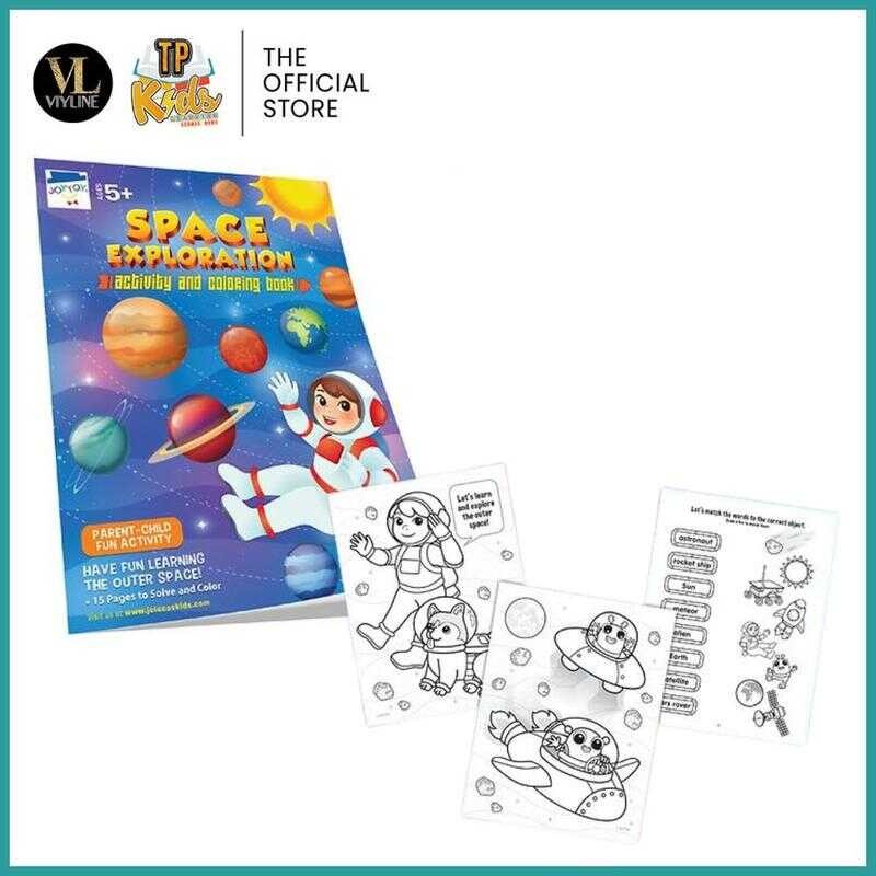 Space Exploration Activity & Coloring Book By JOYTOY 0A6 E00 | Shopee ...