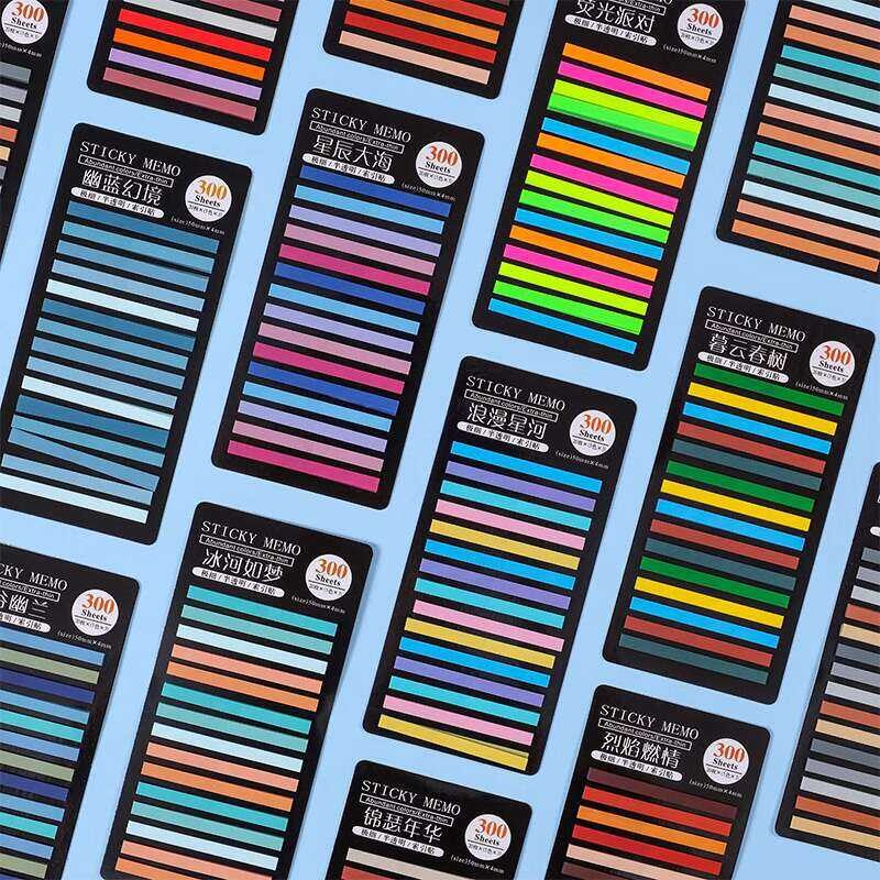 Ultra-Thin Translucent Index Tabs Fluorescent Reusable Sticky Reading ...