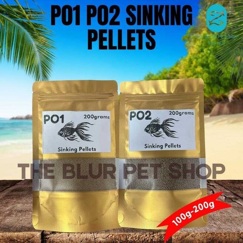 P01 P02 Po1 Po2 SINKING PELLET Shrimp And Fish Food TATEH Aquafeeds Betta C85 E1a | Shopee ...