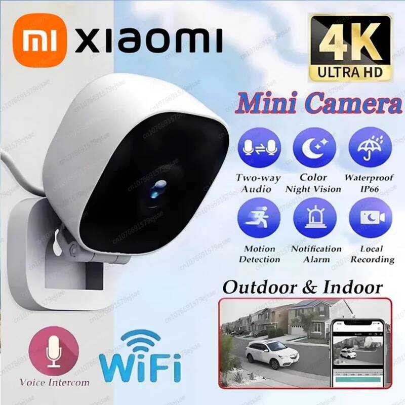 HD 4K Mini Security Camera Ip65 Waterproof Full Color Night Vision ...