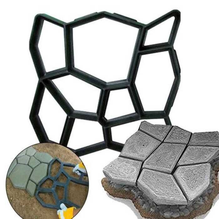 DIY Concrete Molds Cement Molder Paving Pathway Maker Stone Garden ...