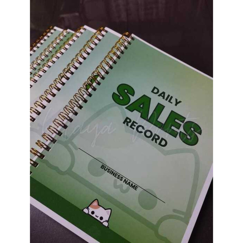 Daily Sales Record Tracker - Notebook 3De | Shopee Philippines