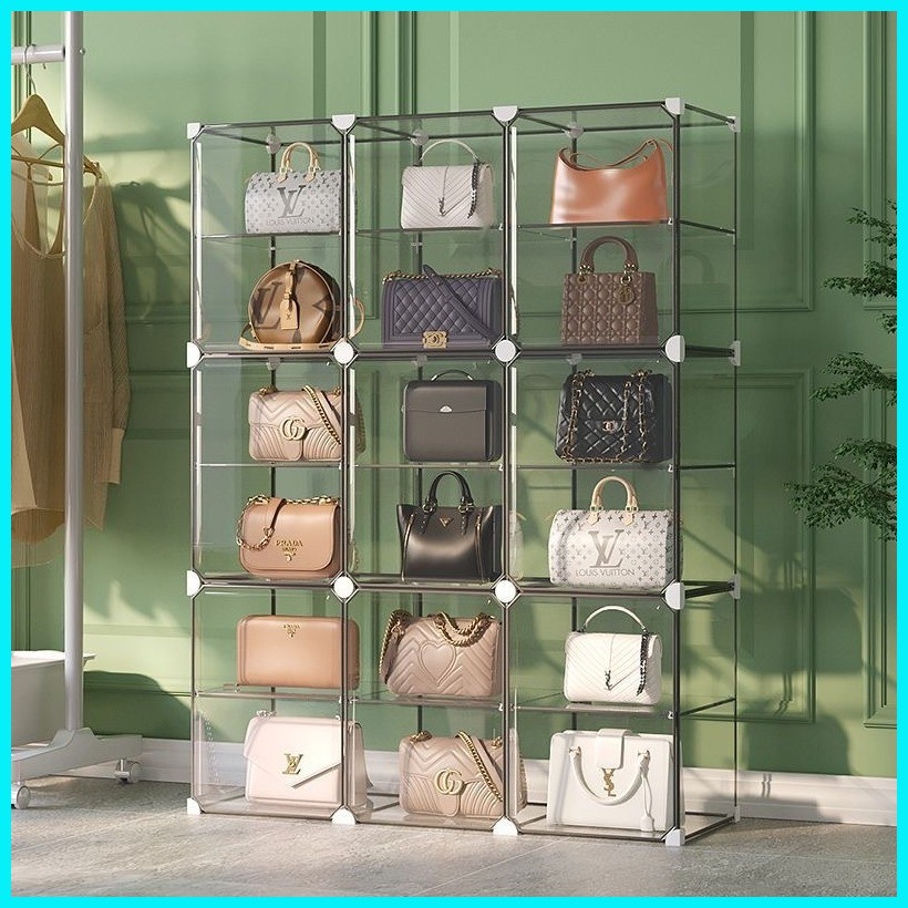 Vision Bag Transparent Storage cabinet Magnetic Door Storage Box ...