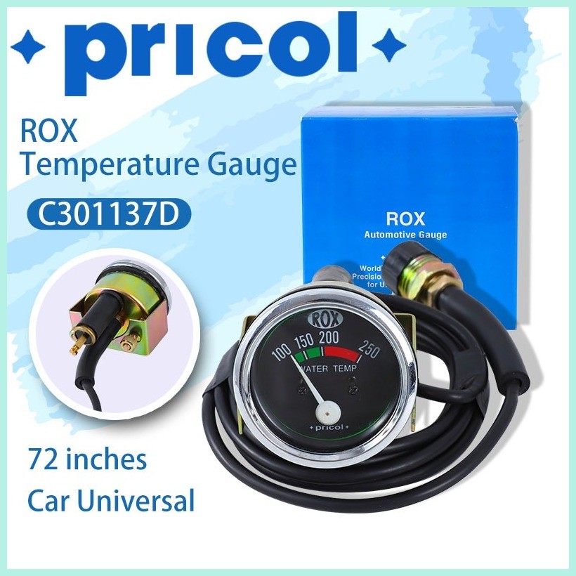 ROX Water Temperature Gauge Digital C301137D For Car Universal 72 ...