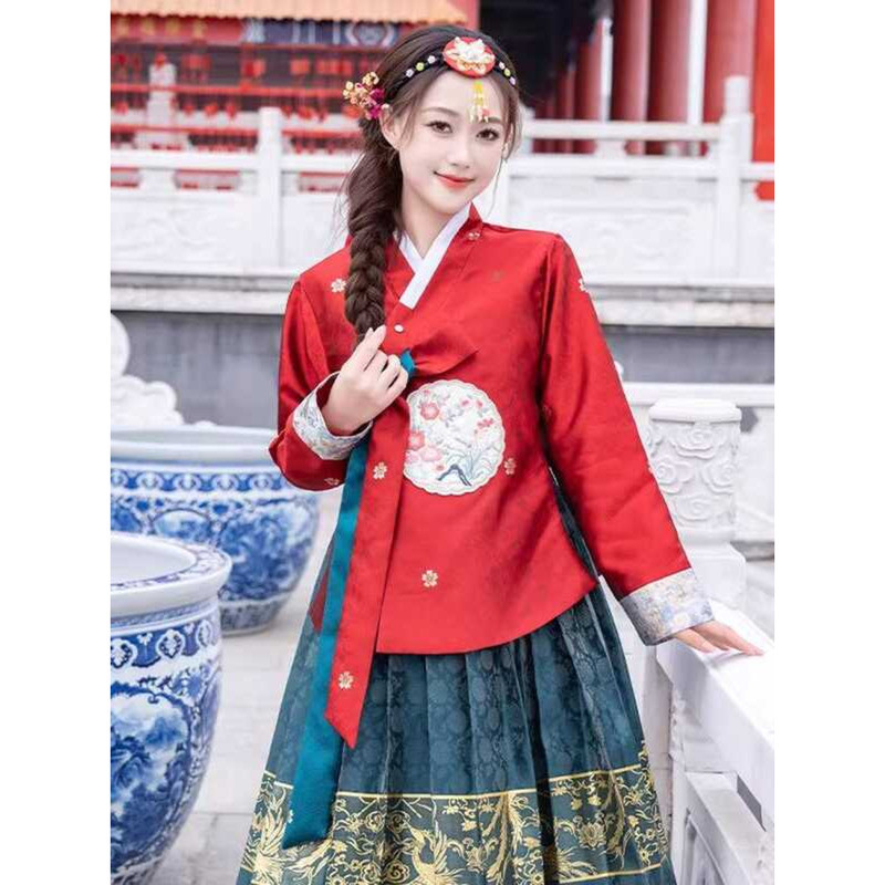 Hanfu Women's Clothing 2025 New Korean Ethnic Costume Minority ...