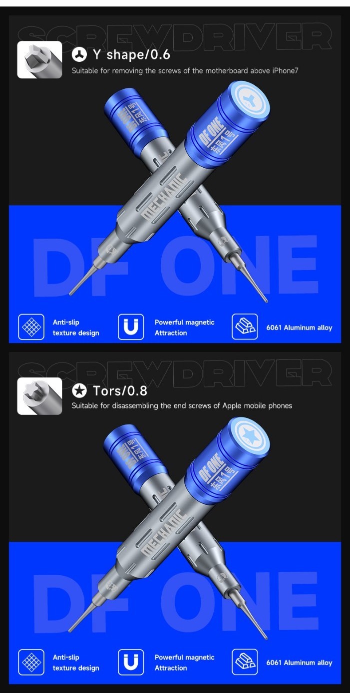 MECHANIC DF ONE 3D Precision Screwdriver For iP Android Hard Batch Head ...