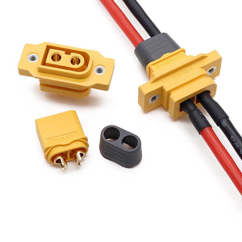 XT60 XT60NE-F XT60NE DC500V 20A Gold Plated Plugs Battery Connector for ...