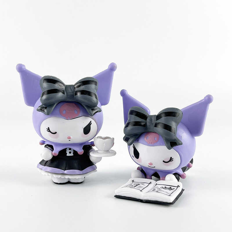 70B Sanrio Cute Cartoon Kuromi Doll Action Figure Model Blind Box Girl ...