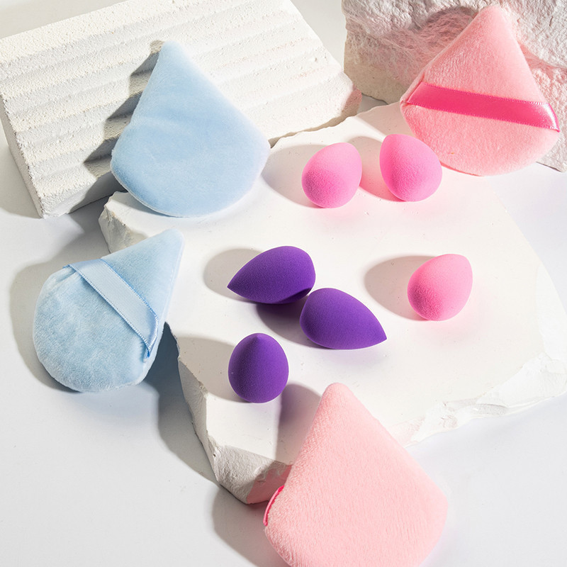 12pcs Cosmetic Puff Set Makeup Foundation Sponge Women Powder Puff ...